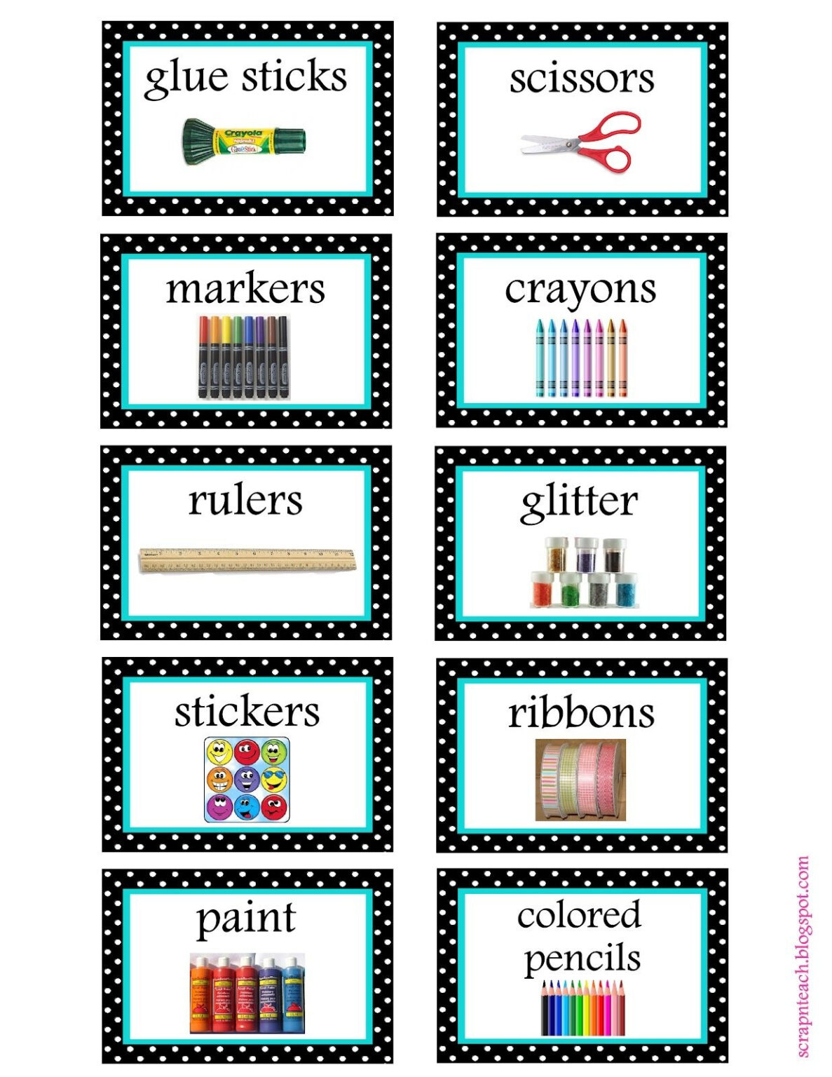 Free Printable Classroom Labels With Pictures Free Printable | Fanny ...