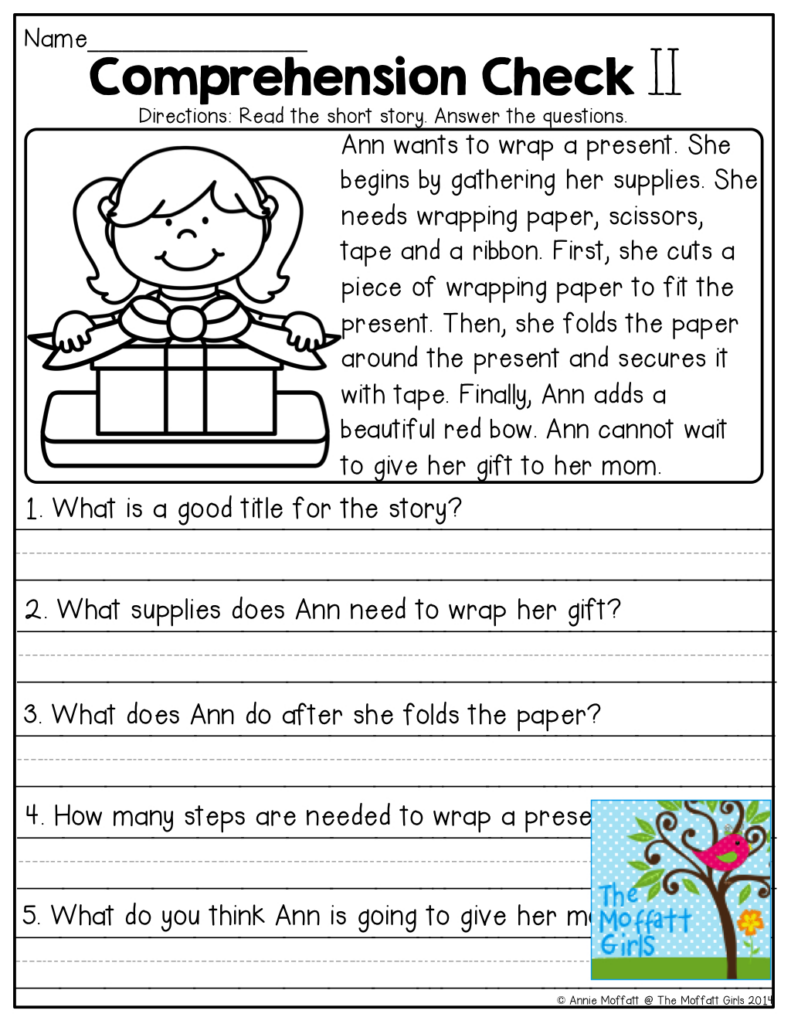 Free Printable Short Stories With Comprehension Questions Free ...