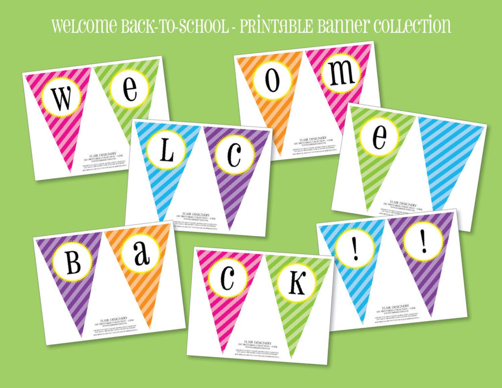 Welcome Back Banner Printable Printable Banner Welcome Back Banner ...