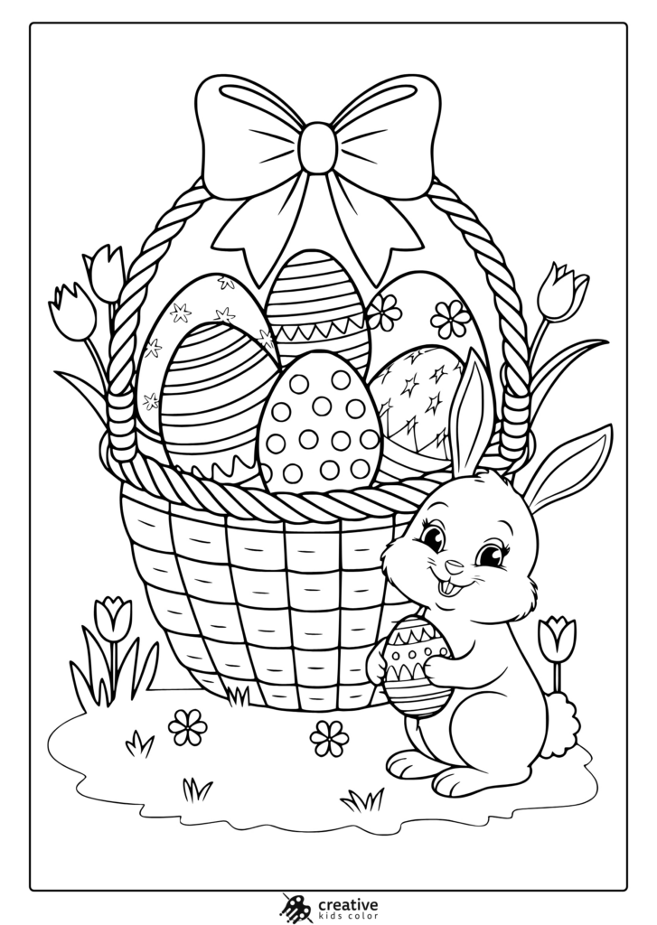 Easter Coloring Pages For Adults Free Printable | Fanny Printable