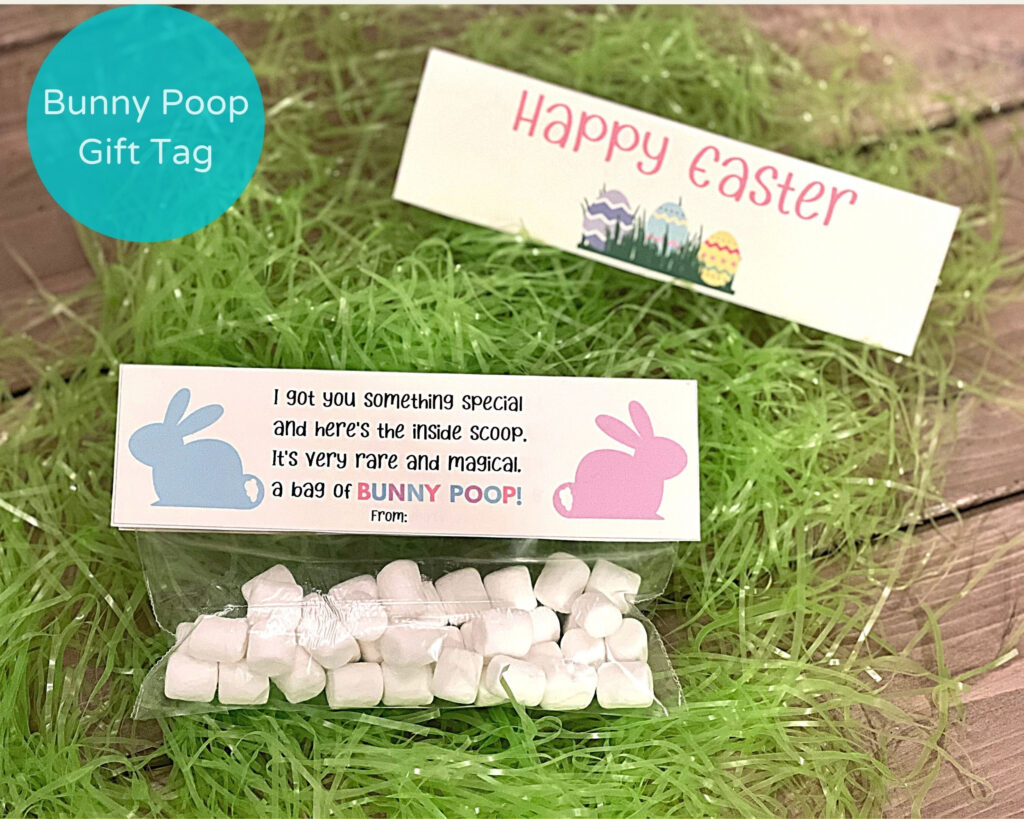 Bunny Poop Printable Bag Topper/ Easter Printable Bag Topper Intended ...
