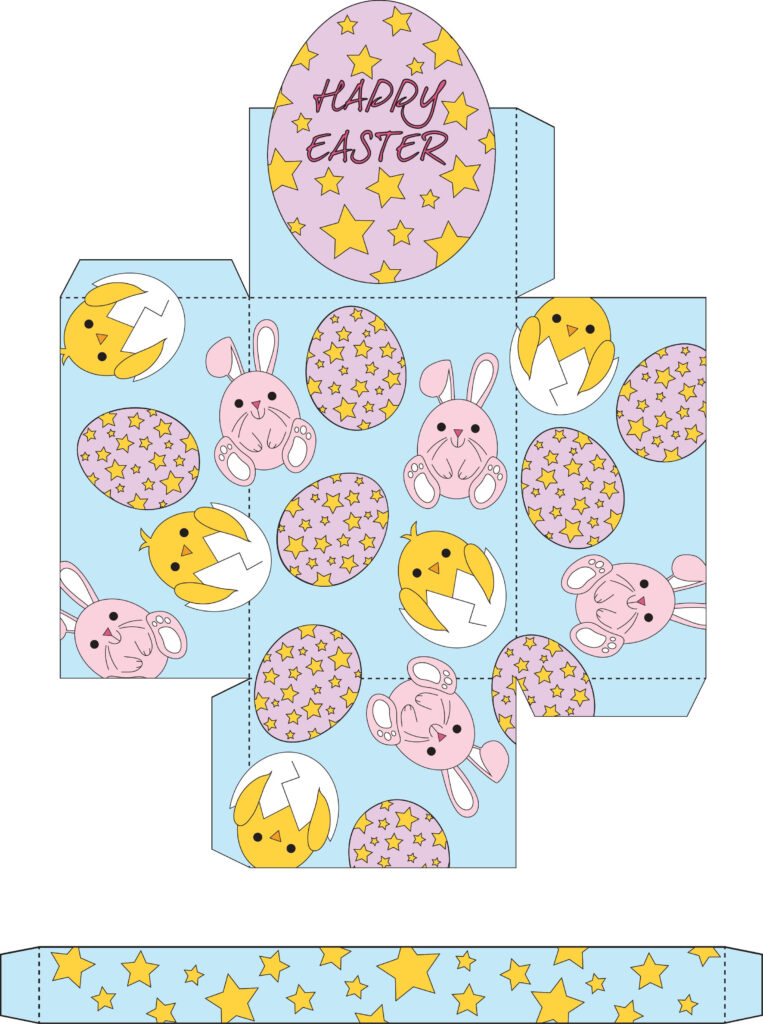 Easter Basket Template Free Printable | Fanny Printable
