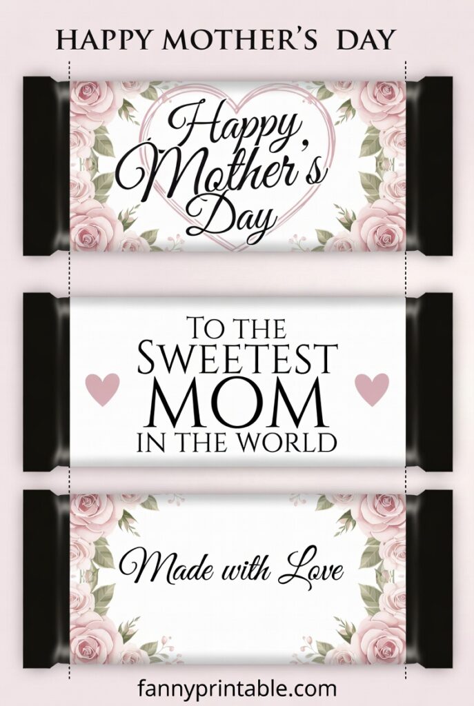 Free Printable Mother's Day Candy Bar Wrappers 2026