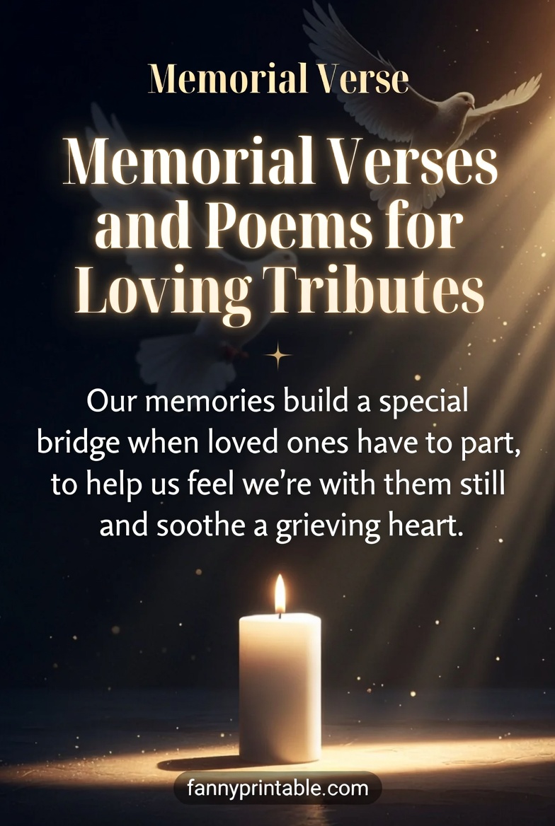 Memorial Verses And Poems For Loving Tributes