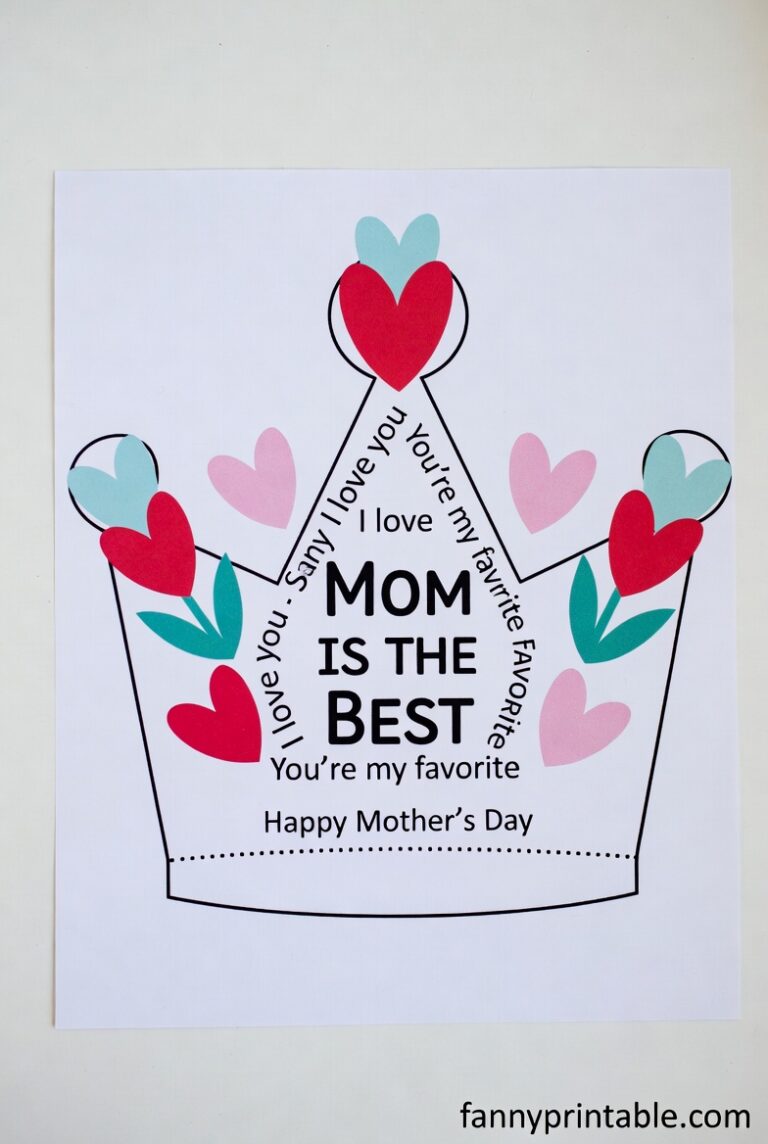 Mother's Day Crown Printable 2026 - Fanny Printable