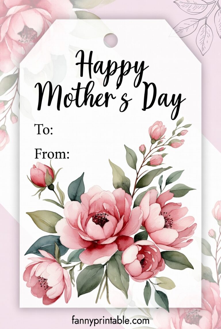 Mother's Day Labels Free Printable 2026 - Fanny Printable