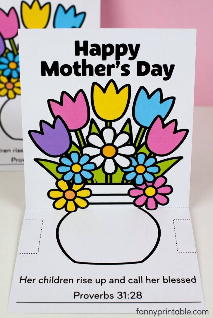 Mother's Day Sunday School Craft Printable 2026