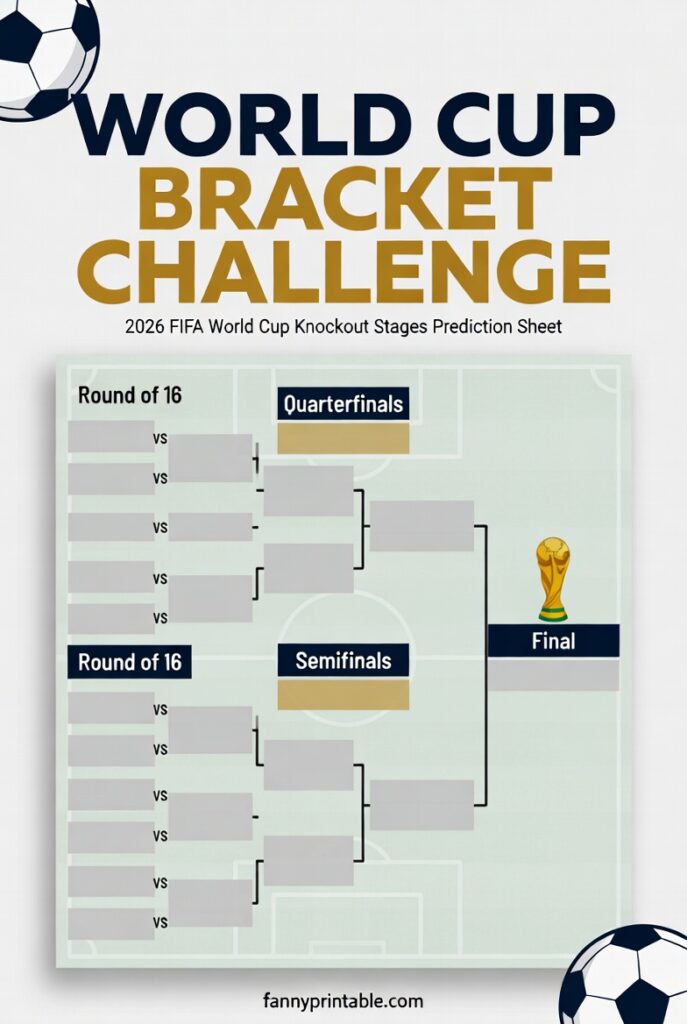 World Cup Bracket Challenge 2026: Free Printable Brackets, Rules ...